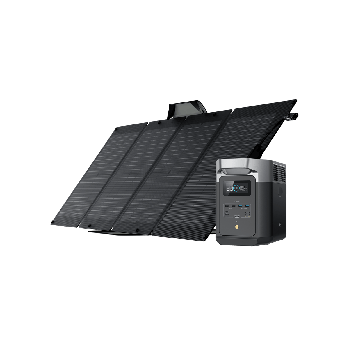 EcoFlow DELTA 2 Solar Generator + Solar Panel (PV110W) Bundle — Green ...
